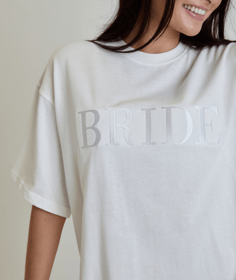 Bride Statement Tee - All White – Six Stories